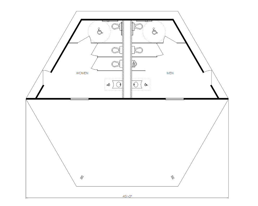Hexagon/Octagon Restroom Series - Cedar Forest Products