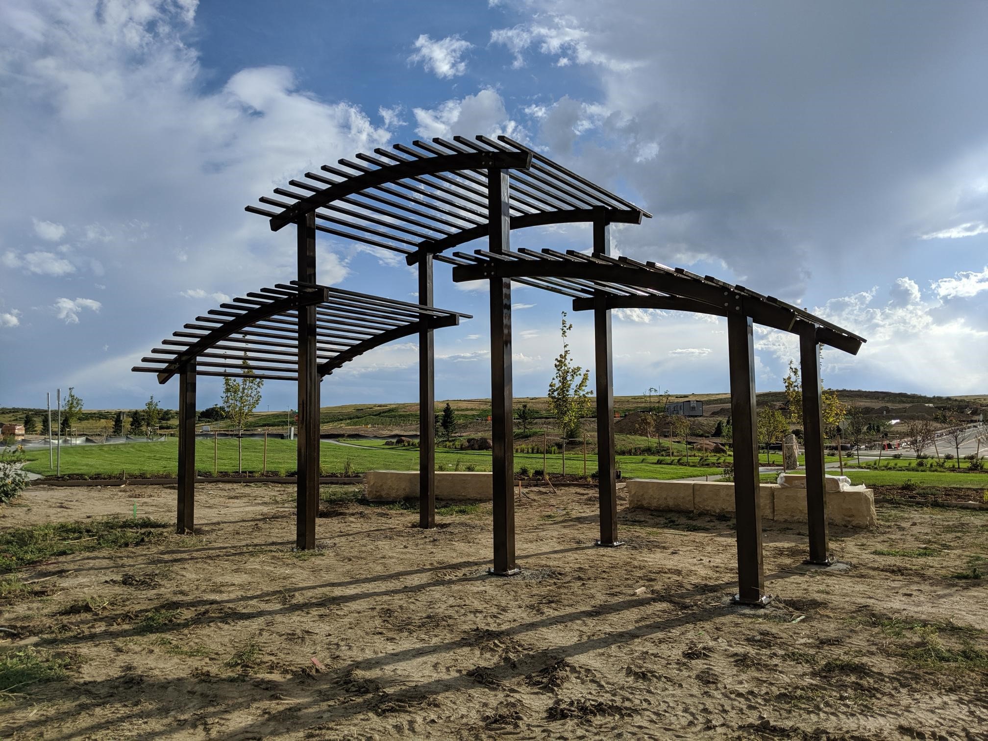 Steel Pergola - Cedar Forest Products