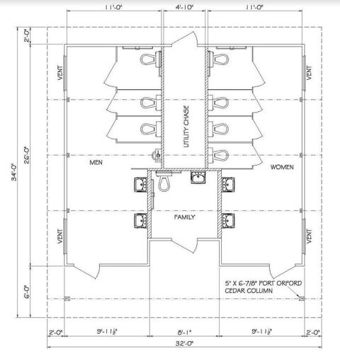 County Restroom Series - Cedar Forest Products