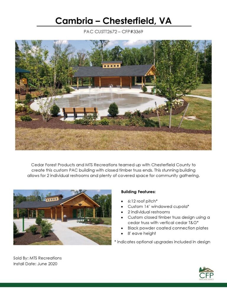CFP Project Highlights - Cedar Forest Products